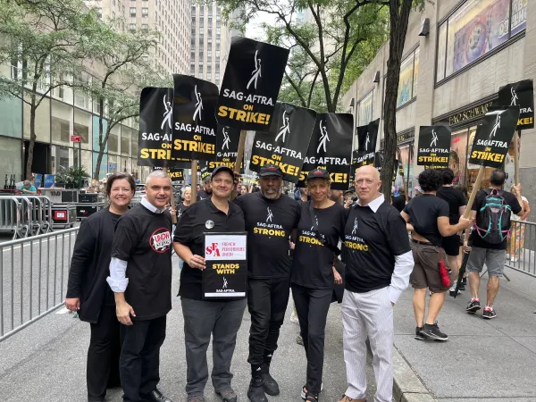 President Mario Cilento on Picket Line with SAG-AFTRA for a Fair ...