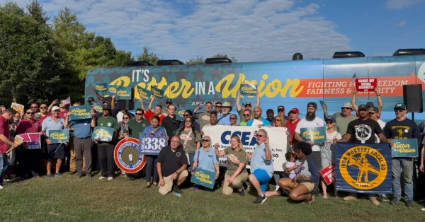 Union Strong Podcast: Union Bus Tour Stops In New York | New York State ...